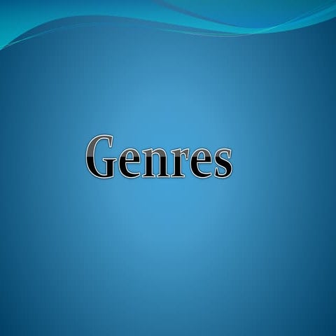 Genre presentation