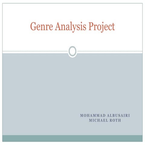 Genre presentation | PPT