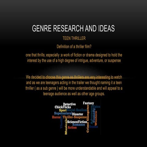 Genre presentation | PPT