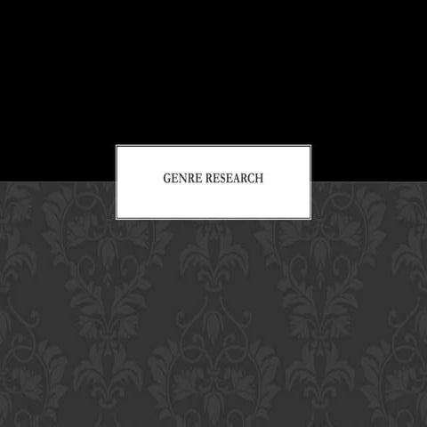 Genre research | PPTX