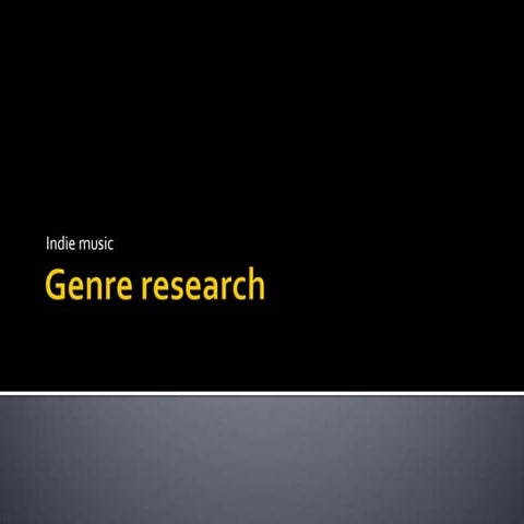 Genre research | PPT