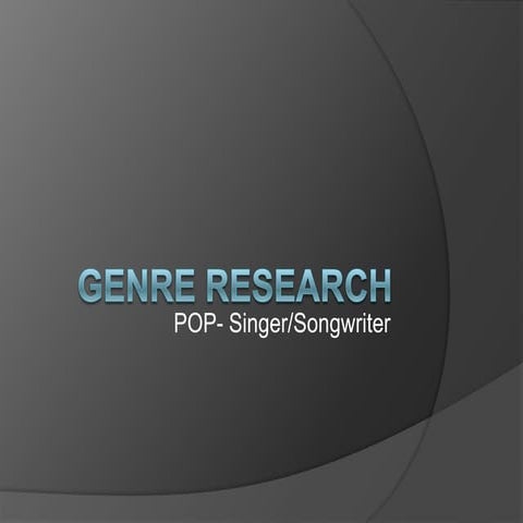 Genre research | PPTX