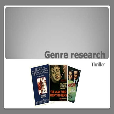 Genre research | PPTX