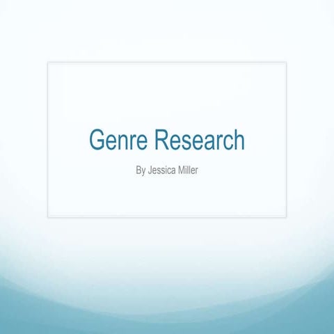Genre research | PPT