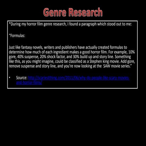 Genre research | PPT