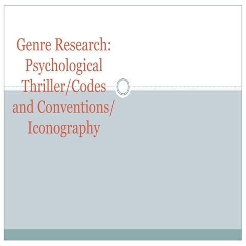 Genre research | PPT