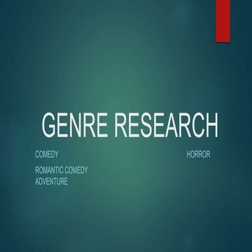 Genre Research | PPT