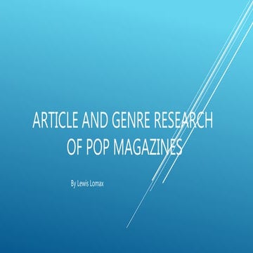 Genre research | PPT