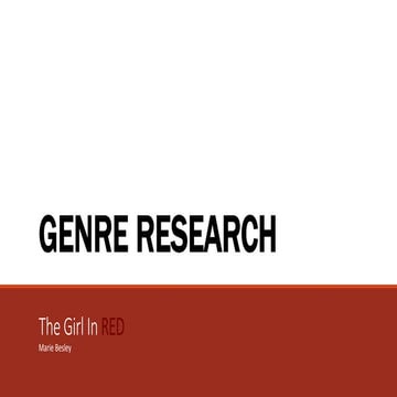 Poster genre research ananlysis | PPTX