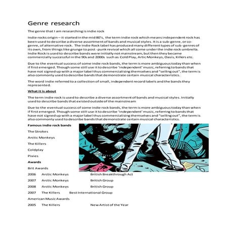 Genre research | PDF
