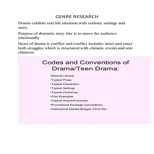 Genre research | DOCX