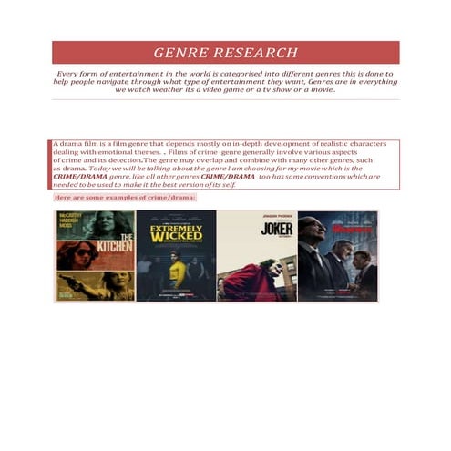 Genre research | PDF