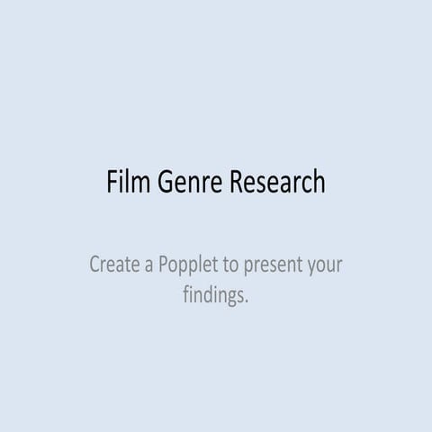 Genre research2013 | PPTX