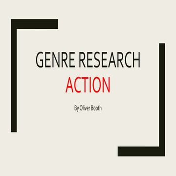 Genre research - action | PPTX
