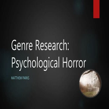 Genre research powerpoint | PPT