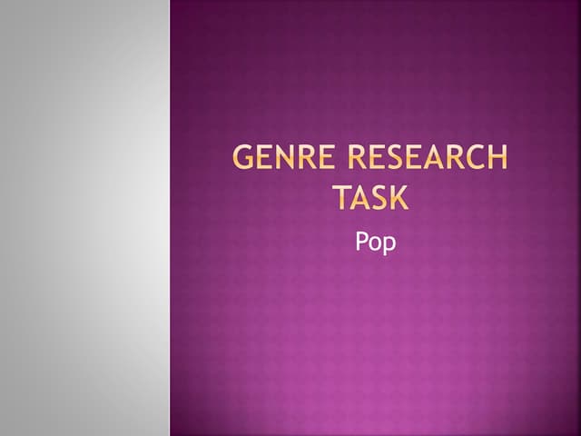 Task 5 pop music | DOCX