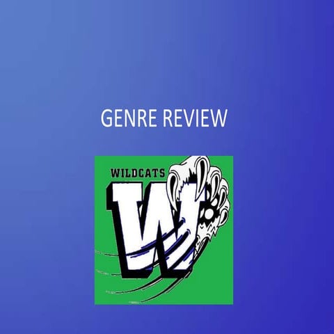 Genre review powerpoint | PPTX