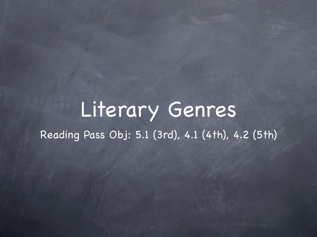 Types of Genres | PPT