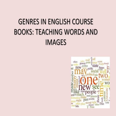 Genres in english course books | PPT