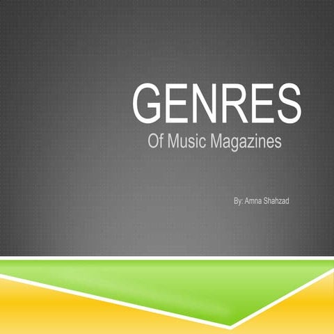 Codes and Conventions of Pop Music | PPTX