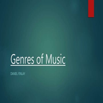 Genres of music | PPTX