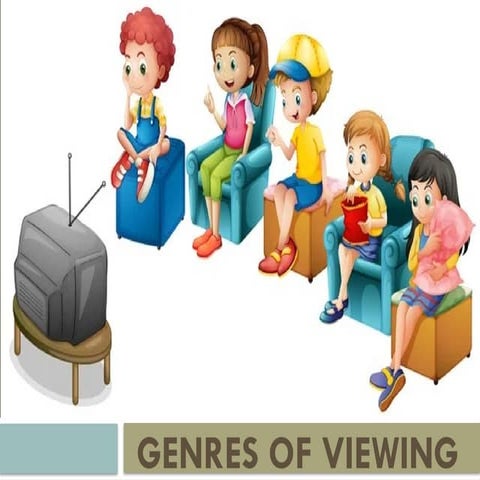 Genres of ViewingThese are the cartoons we see on TV. Their themes vary ...