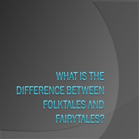 Genre study fairy tales | PPT