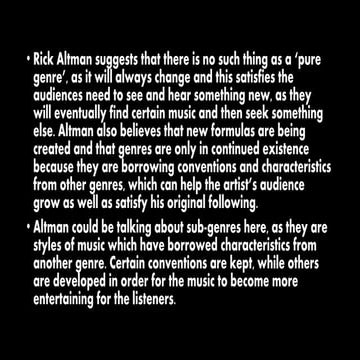 Genre theories – rick altman | PPTX