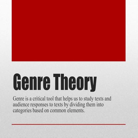 Genre Theory | PPTX