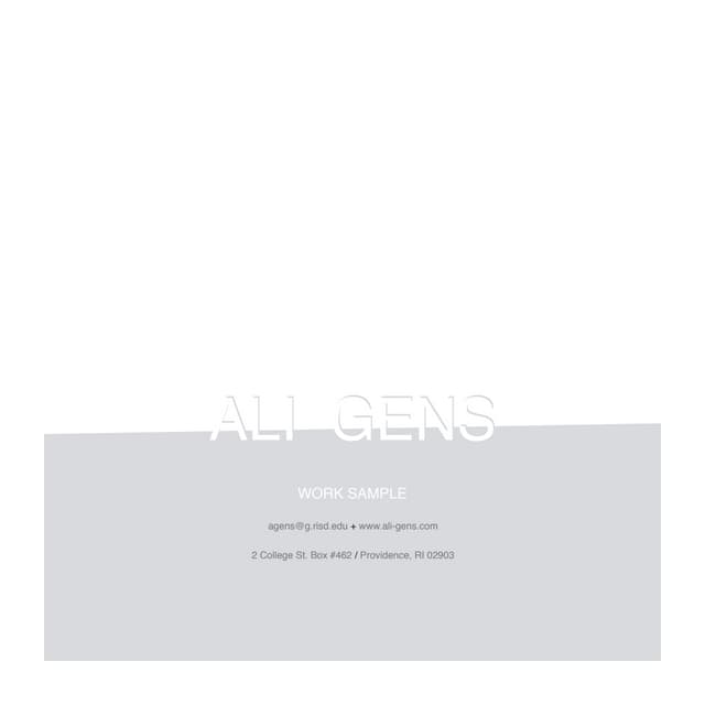 Work Sample Spring 2010 | PDF