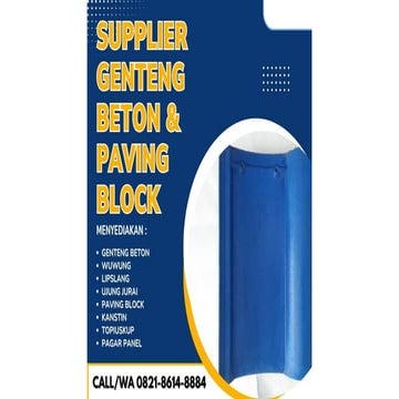 Genteng Cor Atap Kuat dan Tahan Segala Cuaca Pengiriman Ke Surabaya | PPT