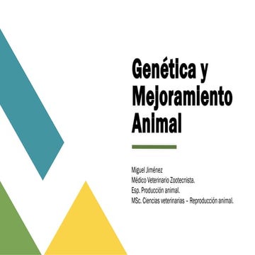 Genética y Mejoramiento Animal .pptx