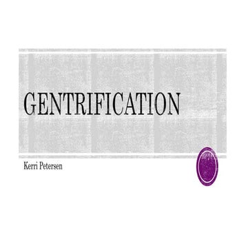 Gentrification | PPTX
