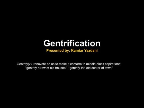 Gentrification | PPT