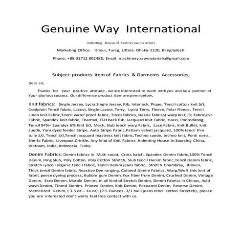 Simran Textiles (presentation)