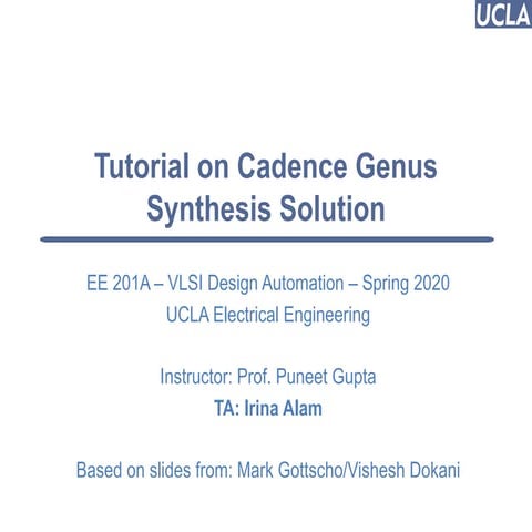 Cadence Genustutorial Pdfpdf