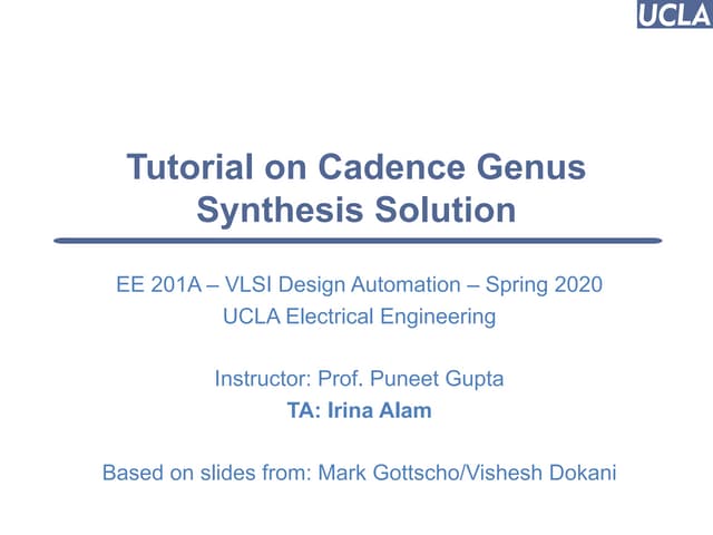 Cadence Genustutorial Pdfpdf