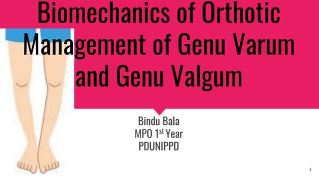 Genu varus and valgus | PPTX