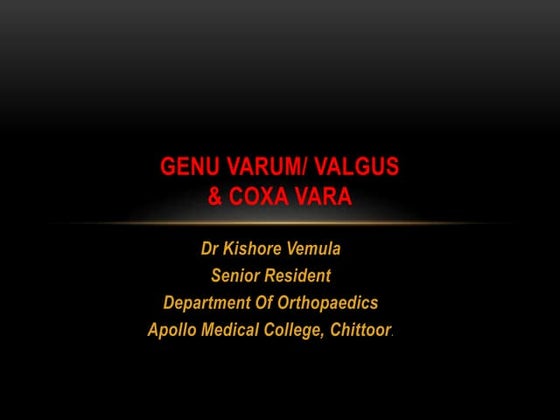 Genu varus and valgus | PPT