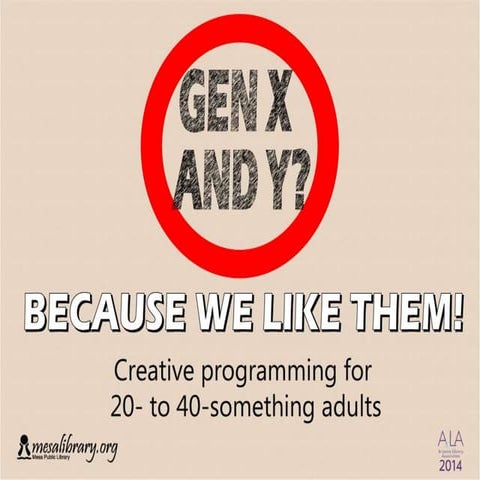 Gen X and Y? Because we like them! | PPTX | Adult Education | Education