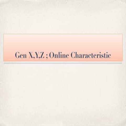 Gen xyz online characteristic | PDF | Politics