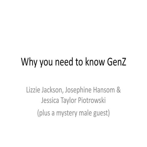 Gen z sxsw presentation | PPTX