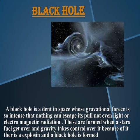 black hole | PPTX | Physics | Science