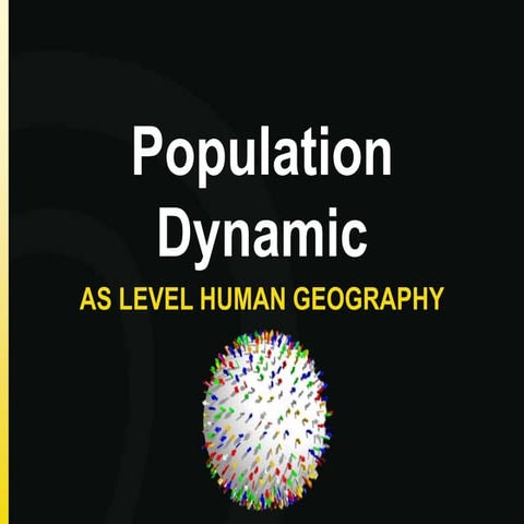 AS Level Human Geography - Population Dynamics | PPTX