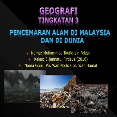 Geo f3 pencemaran alam | PPT