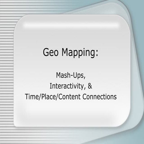 Geo Mapping | PPT