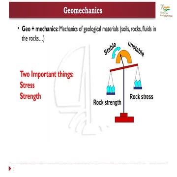 Presentation of Geo-Mechanics- well bore stability | PPTX