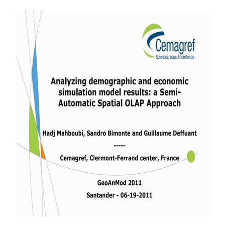 Analyzing demographic and economic simulation model results: a Semi ...