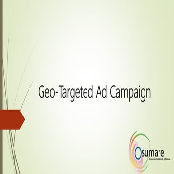 Geo targeted ad campaign | PPT