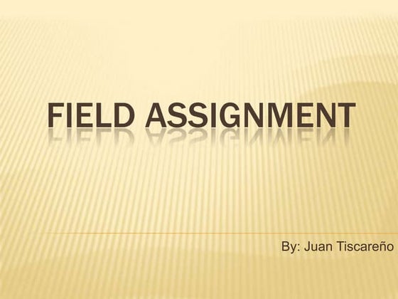 Field presentation | PPTX | Geography | Science